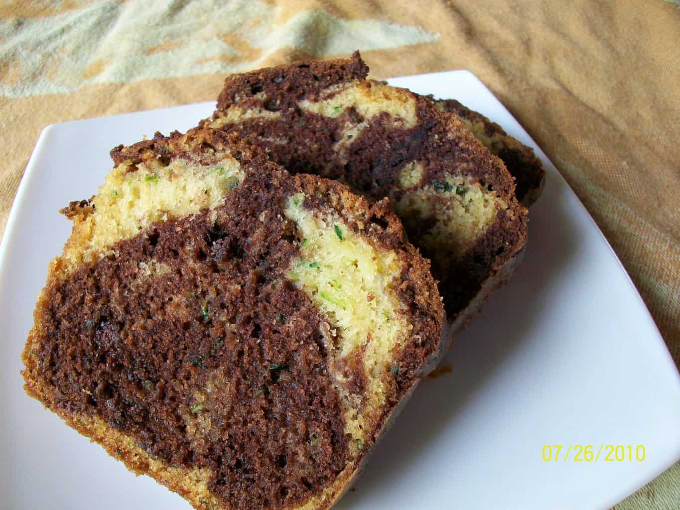 Gâteau marbré à la courgette - Recettes24
